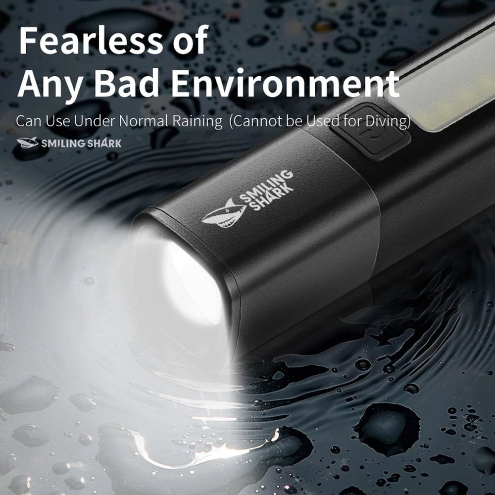 SMILING SHARK Multi-Use Rechargeable Torch with Hook